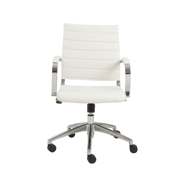 Office Desk | White High Back Rolling Office Chair - OfficeDesk.com