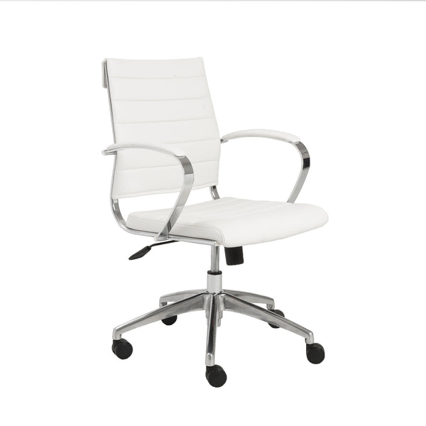 Office Desk | White High Back Rolling Office Chair - OfficeDesk.com