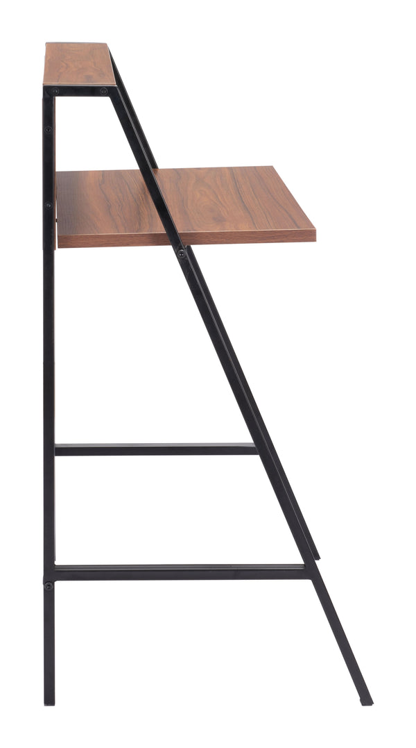 Office Desk | Walnut and Black Minimal Urban Workstation - OfficeDesk.com