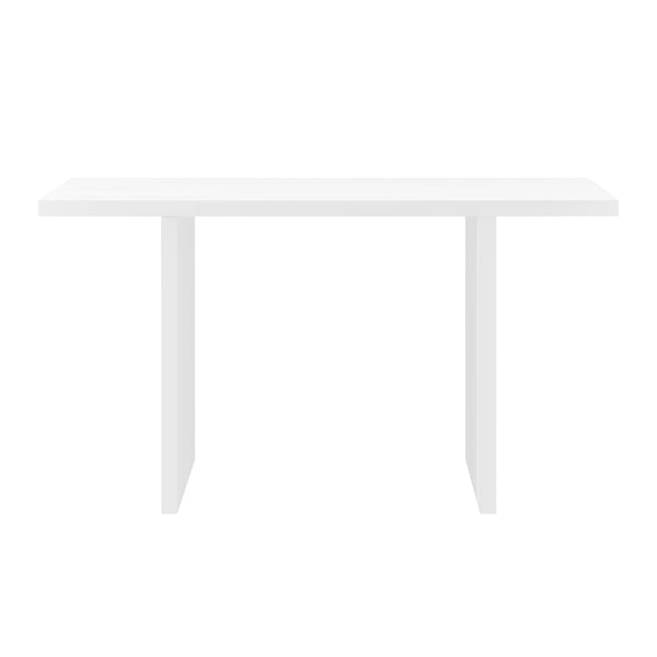 Office Desk | Convertible Matte White Lacquer 55" Executive Desk or ...