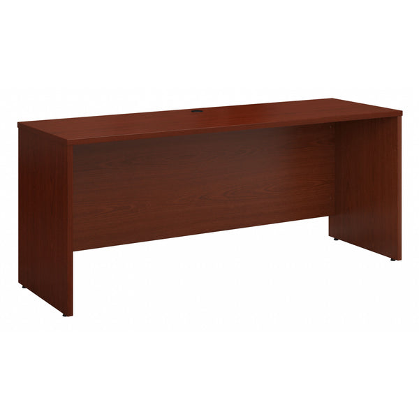 72" Narrow Executive Desk in Mahogany - OfficeDesk.com