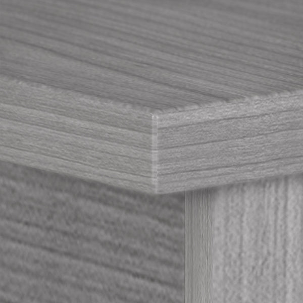 60" Modern Office Desk with Privacy Panel in Platinum Gray - OfficeDesk.com