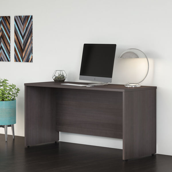 60" Premium Modern Office Desk with Privacy Panel in Storm Gray ...
