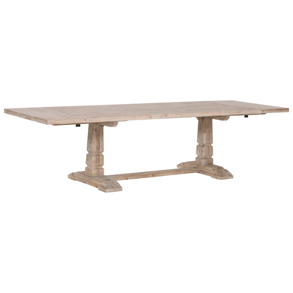 Office Desk | Rustic Extendable 86.5" - 118" Pine Meeting Table ...