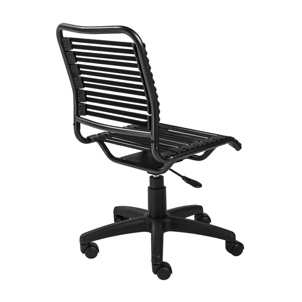 Armless Black Chair w Comfortable Bungees by Euro Style - OfficeDesk.com