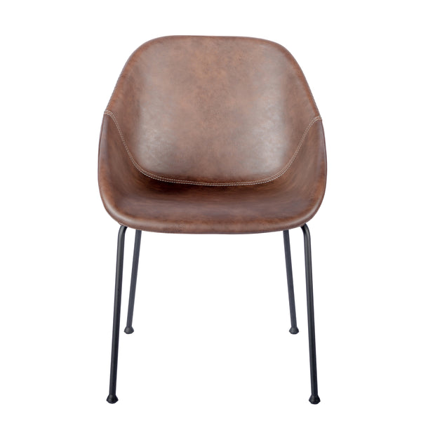 Dark Brown Conference or Guest Chair by Euro Style - OfficeDesk.com
