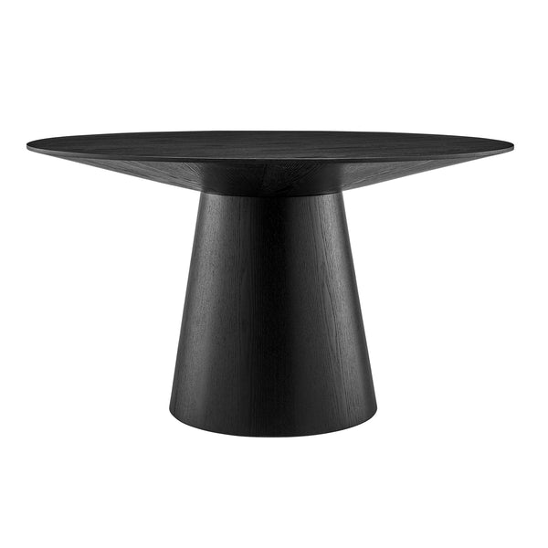 54" Round Black Conference Table/Desk by Euro Style - OfficeDesk.com