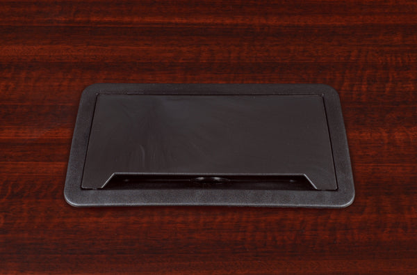 168" Modular Oval Conference Table with Power Data Port in Mahogany ...