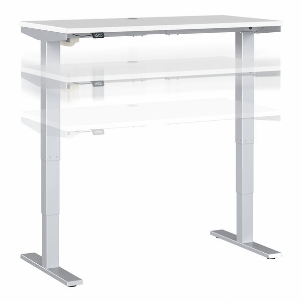 48" Adjustable Standing Desk in White by BBF - OfficeDesk.com