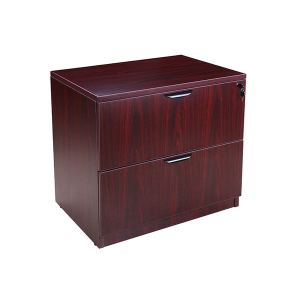 31" Mahogany File Cabinet witih Locakble Drawers by Boss - OfficeDesk.com