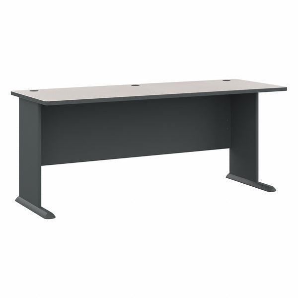 72" Executive Desk in Slate & White by BBF - OfficeDesk.com