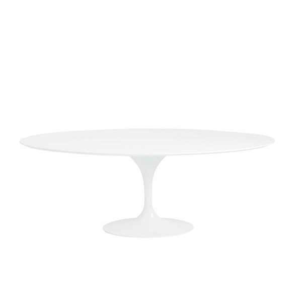 79" White Meeting Table with Oval Design by Euro Style - OfficeDesk.com